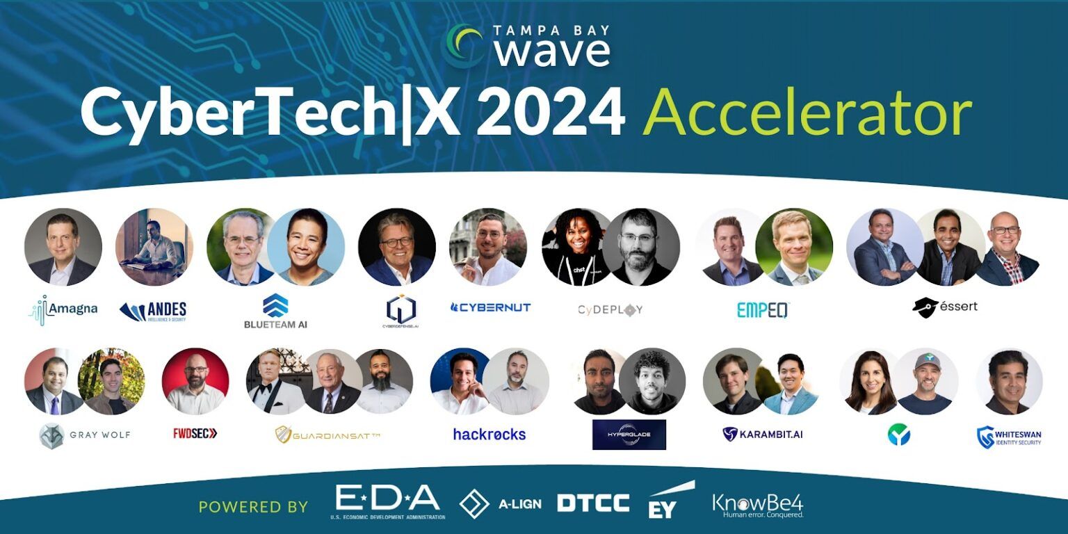 Tampa Bay Wave welcomes 16 cybersecurity startups into the CyberTech|X 2024 Accelerator Cohort ...