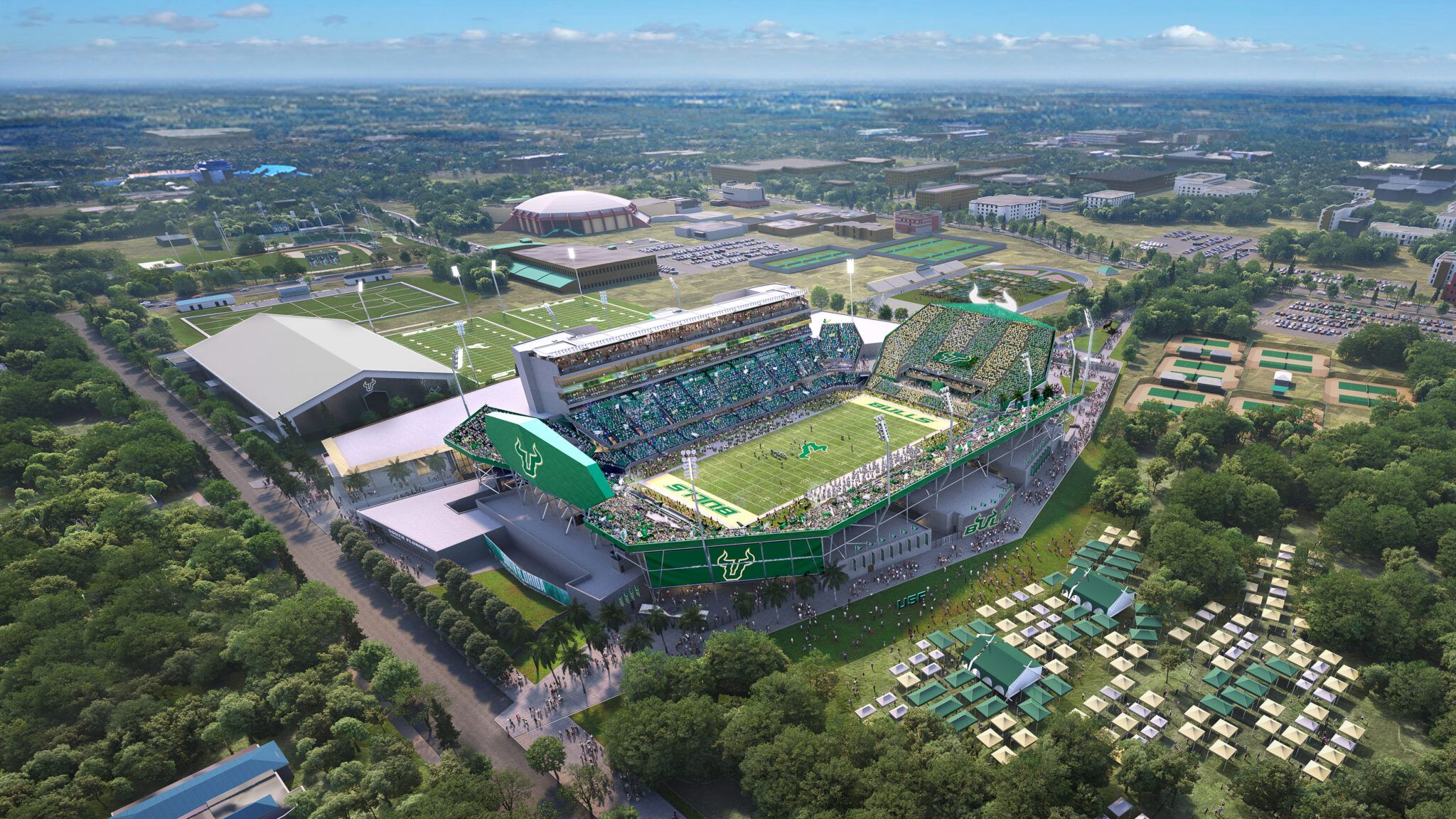 USF shares new on-campus stadium renderings | TBBW