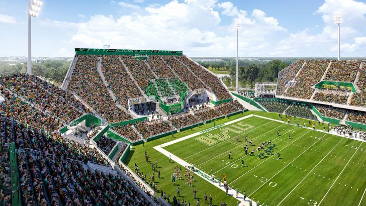 USF releases updated on-campus stadium rendering - Tampa Bay Business ...